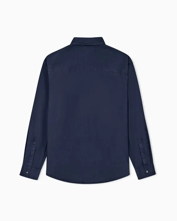 Armani Exchange Regular Fit Shirt In Cotton Poplin