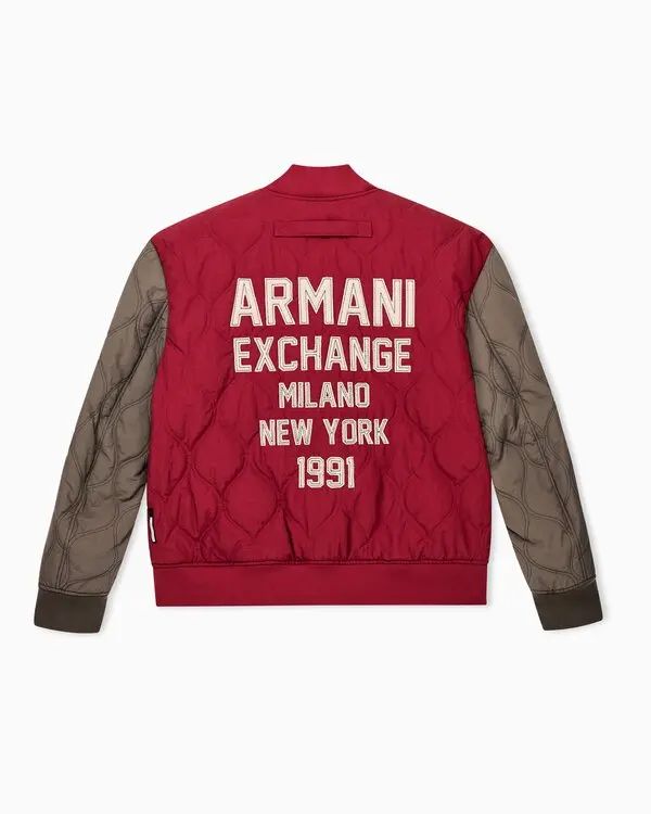 Armani Exchange Padded Blouson Jacket In Nylon