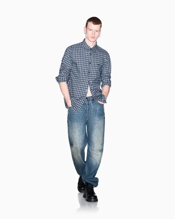Armani Exchange Regular Fit Shirt In Cotton
