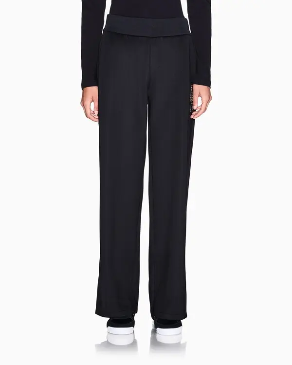 Armani Exchange Regular Fit Recycled Stretch Scuba Jersey Trousers