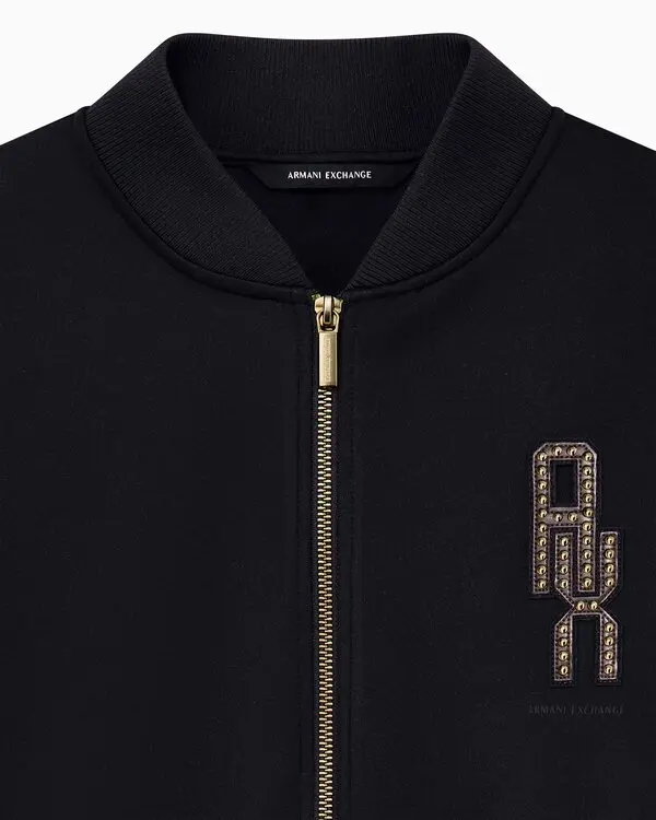 Armani Exchange Sweatshirt Slim With Stretch Scuba And Rib Details