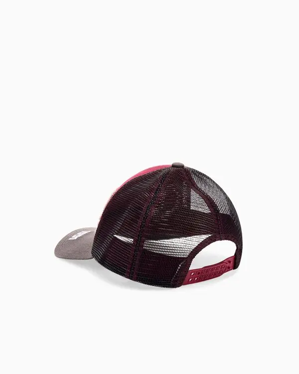 Armani Exchange Baseball Hat In Cotton Twill - Red