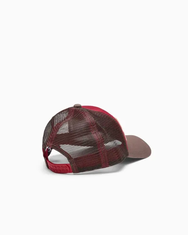 Armani Exchange Cotton Twill Baseball Cap - Red