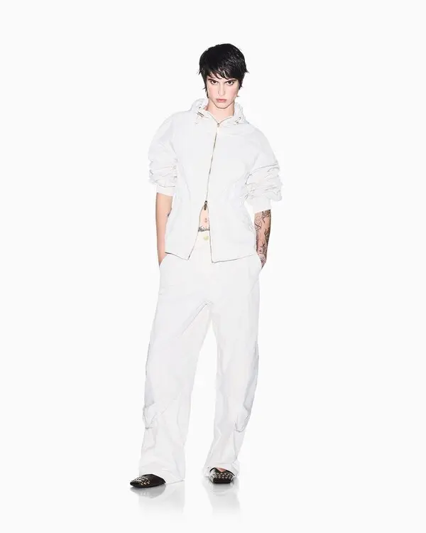 Armani Exchange Crinkle Nylon Zip-up Blouson Jacket