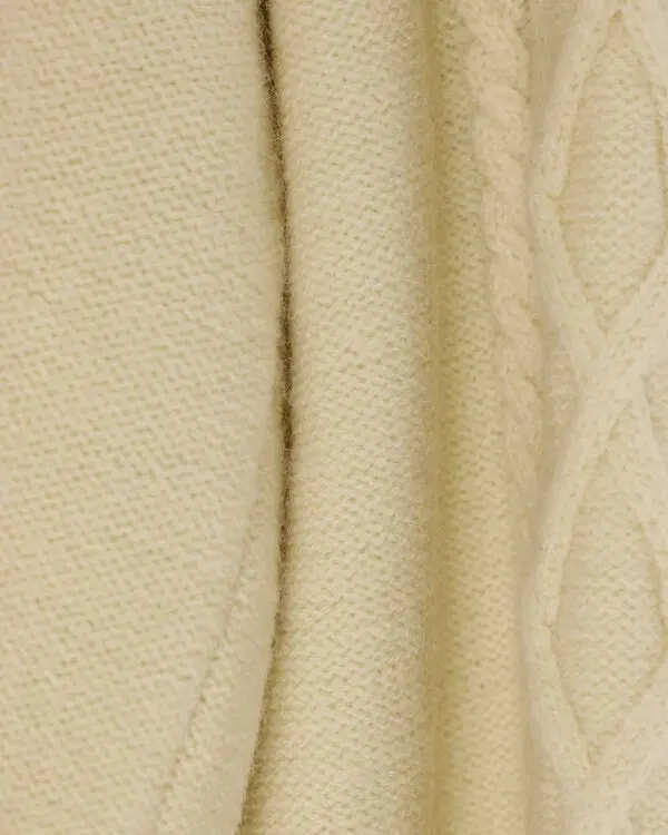 Armani Exchange Wool Blend Cable Knit Pullover