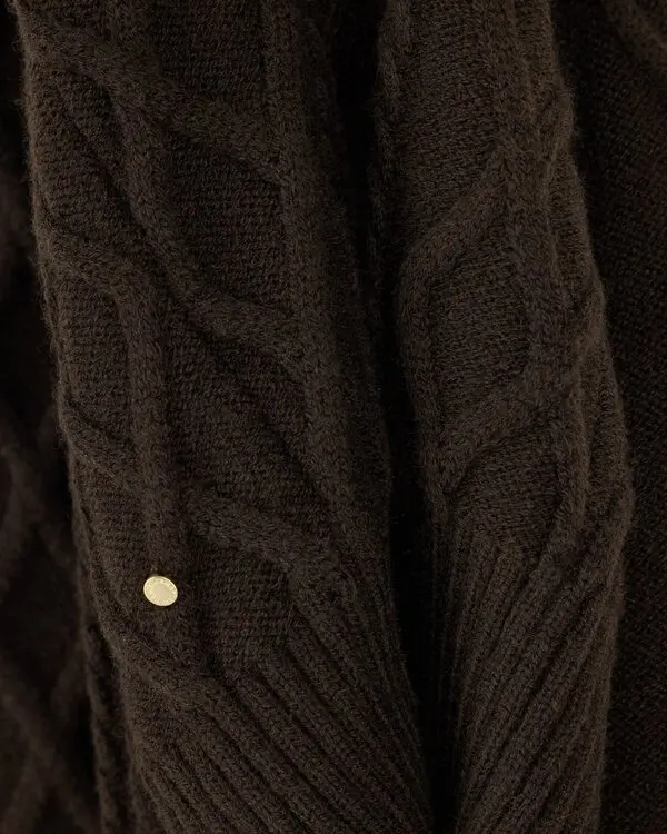Armani Exchange Textured Wool Blend Pullover - Brown
