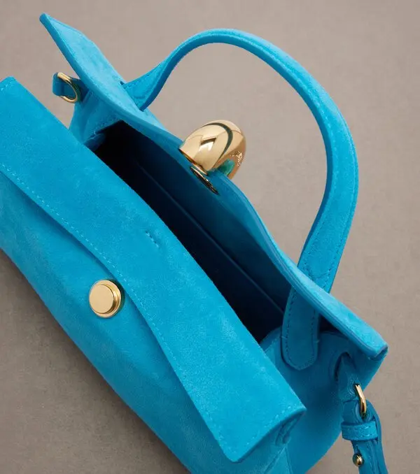 Jacquemus Valerie Small Suede Top-handle Bag