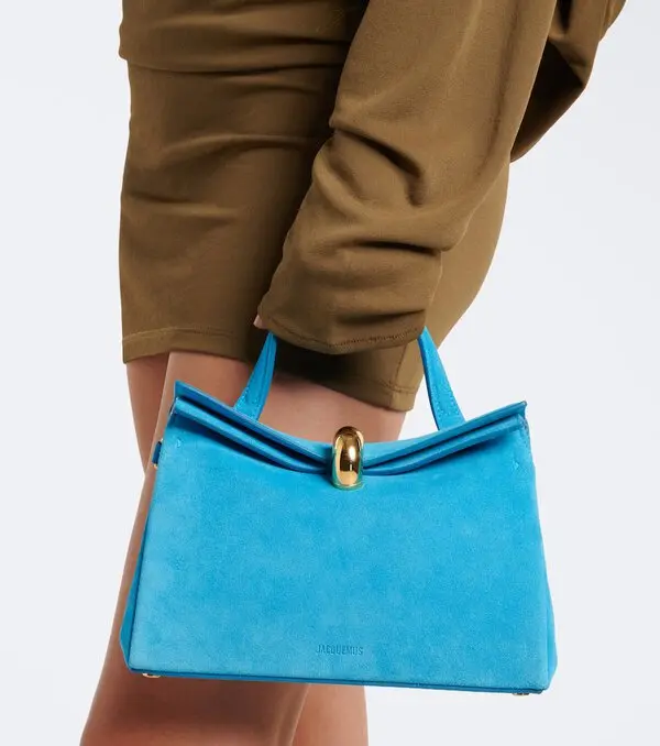 Jacquemus Valerie Small Suede Top-handle Bag