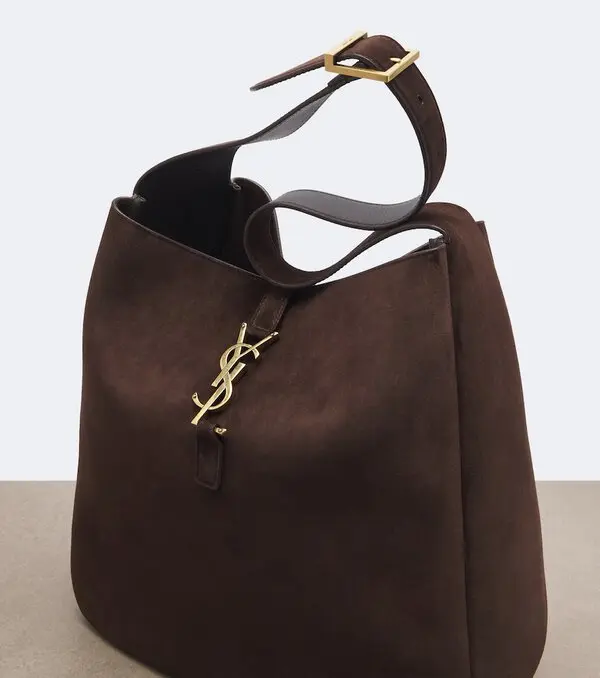 Saint Laurent Le 5 A 7 Supple Large Suede Shoulder Bag