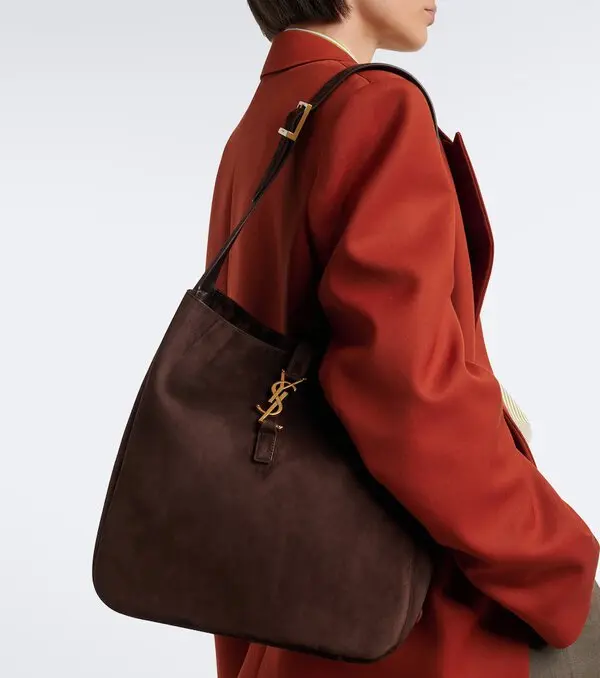Saint Laurent Le 5 A 7 Supple Large Suede Shoulder Bag