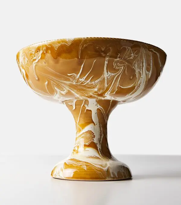 CABANA Marbled Ceramic Fruit Stand