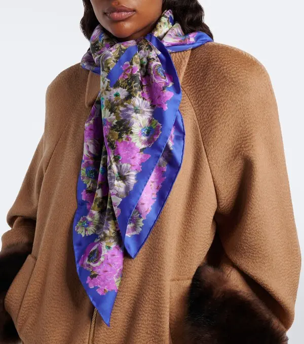 Valentino Garavani Floral Silk Scarf
