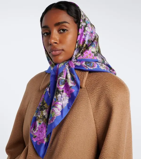 Valentino Garavani Floral Silk Scarf