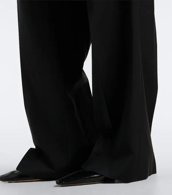 RÓHE Wool And Mohair Paneled Wide-leg Pants