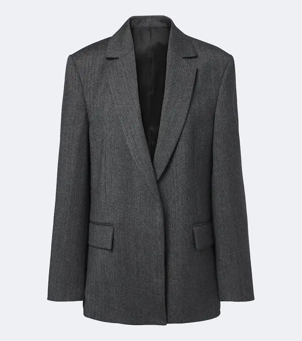 TOTEME Herringbone Wool Blazer