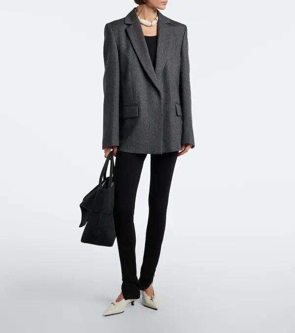 TOTEME Herringbone Wool Blazer