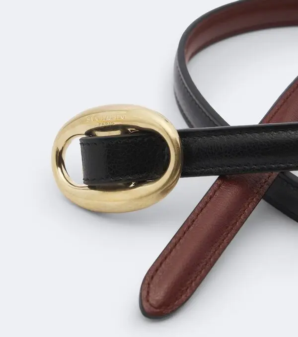 Saint Laurent Reversible Leather Belt