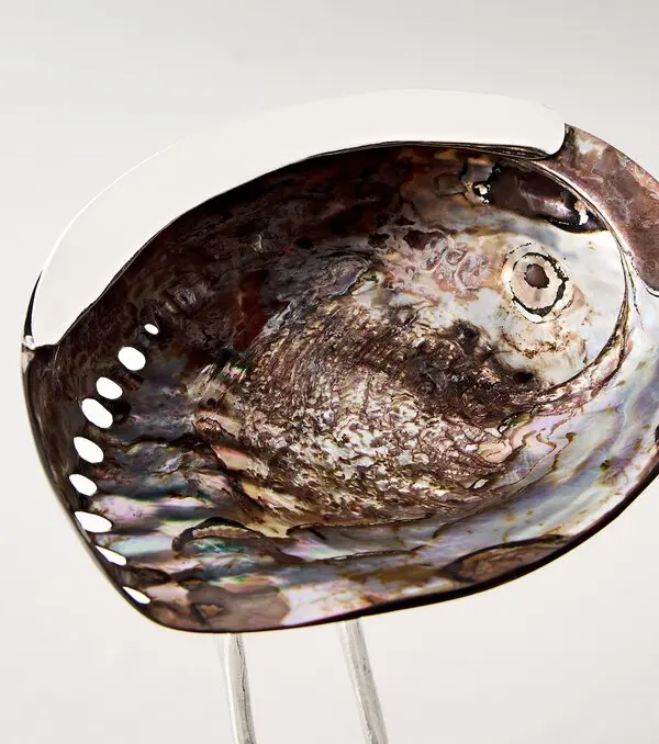 TAVARES 1922 Bird Edit Shell And Sterling Silver Decorative Object