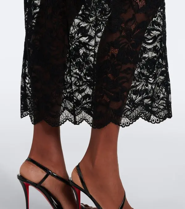 Rabanne Off-shoulder Lace Midi Dress