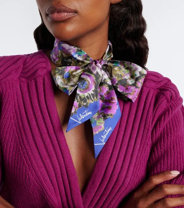 Valentino Garavani Floral Silk Scarf