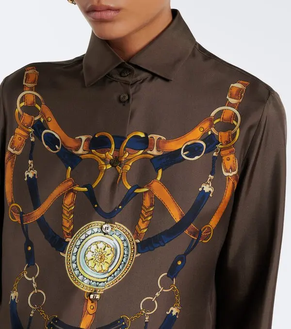 Etro Printed Silk Shirt