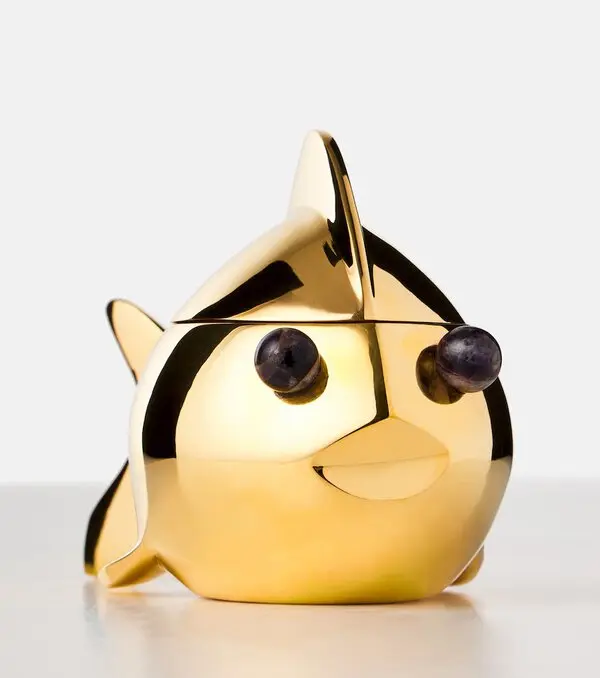 Jonathan Adler Fish Brass Container