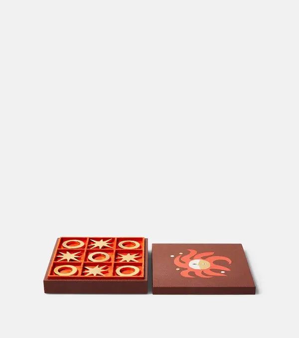 Jonathan Adler Playa Leather Tic-tac-toe Set