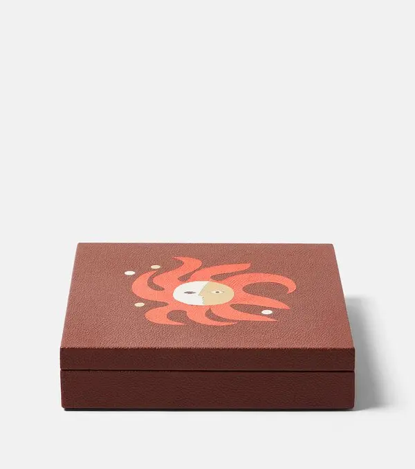 Jonathan Adler Playa Leather Tic-tac-toe Set