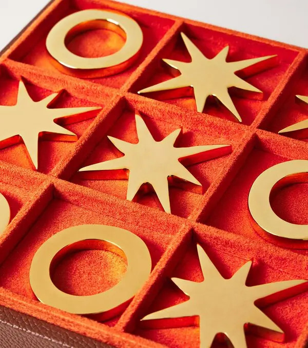 Jonathan Adler Playa Leather Tic-tac-toe Set