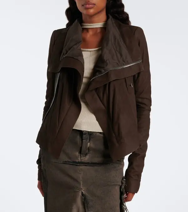 Rick Owens Biker Suede Jacket