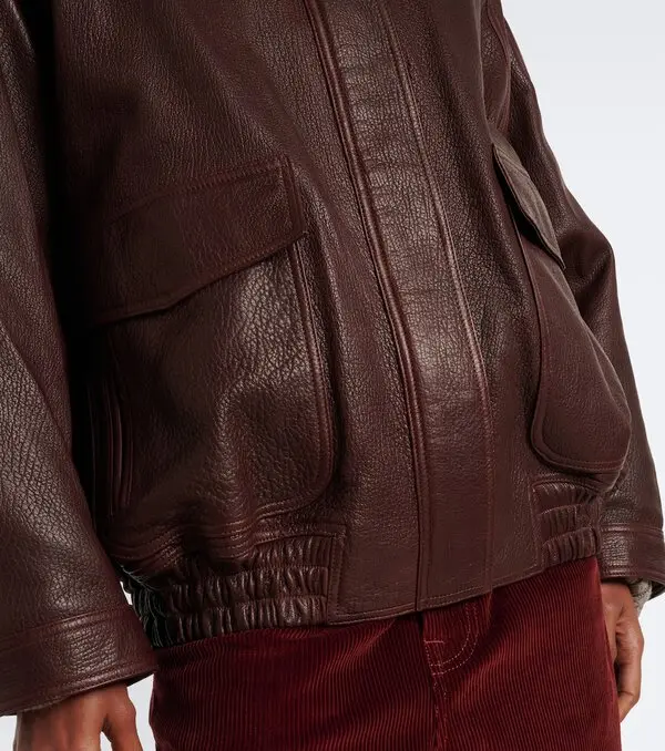RÓHE Leather Blouson Jacket