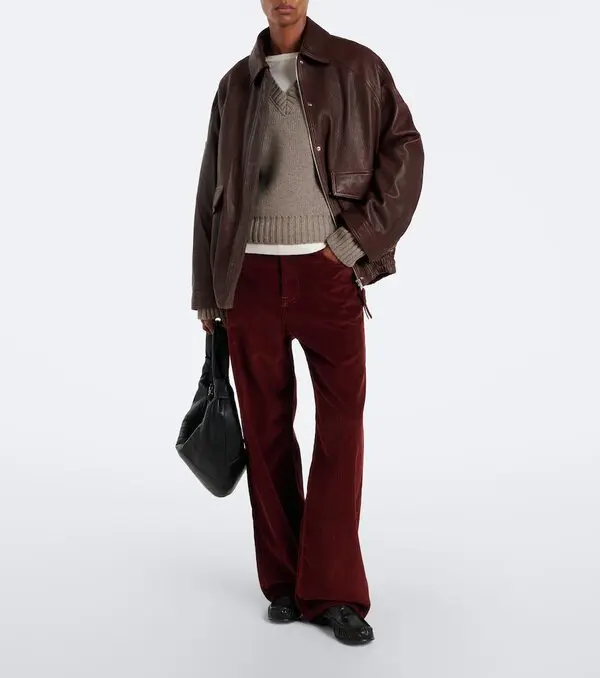 RÓHE Leather Blouson Jacket
