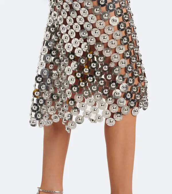 Rabanne Chainmail Embellished Cocktail Dress