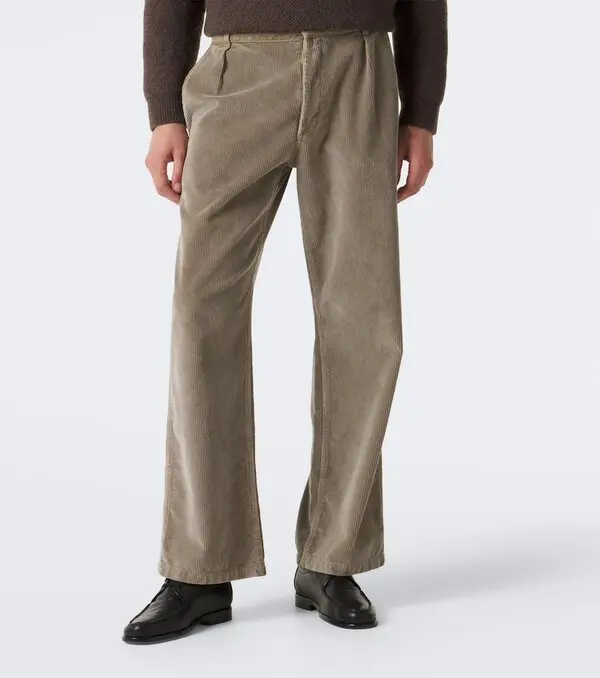 THE ROW Paulo Cotton Corduroy Straight Pants