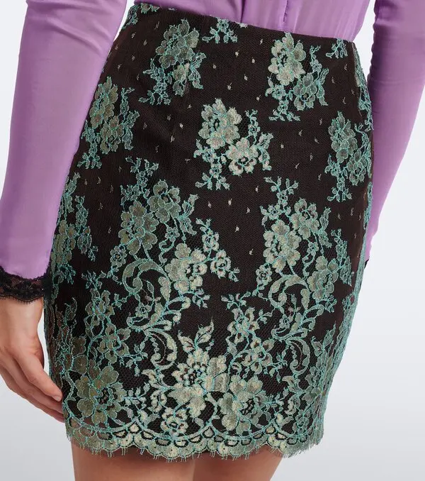 Valentino Garavani Lace Miniskirt