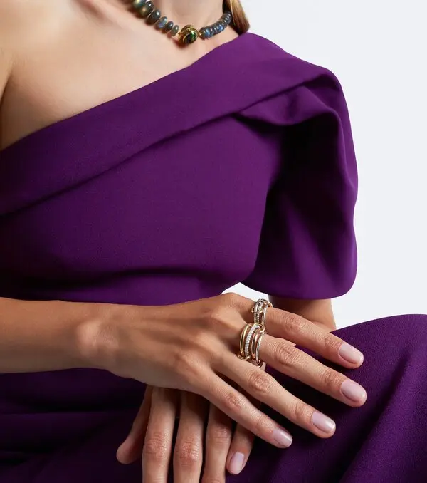 SPINELLI KILCOLLIN Sonny Sterling And 18kt Yellow Gold Ring With Diamonds