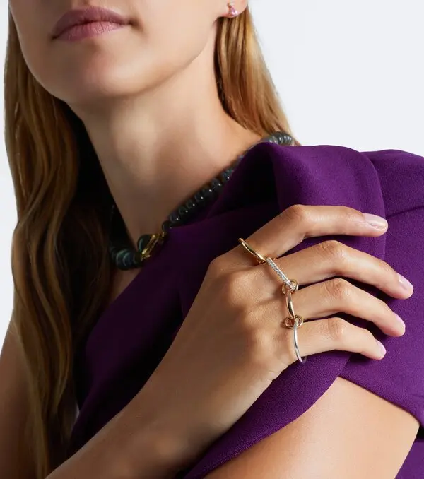 SPINELLI KILCOLLIN Sonny Sterling And 18kt Yellow Gold Ring With Diamonds