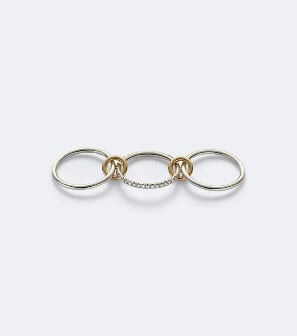 SPINELLI KILCOLLIN Sonny Sterling And 18kt Yellow Gold Ring With Diamonds
