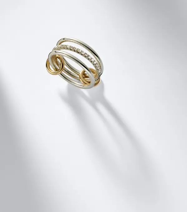 SPINELLI KILCOLLIN Sonny Sterling And 18kt Yellow Gold Ring With Diamonds