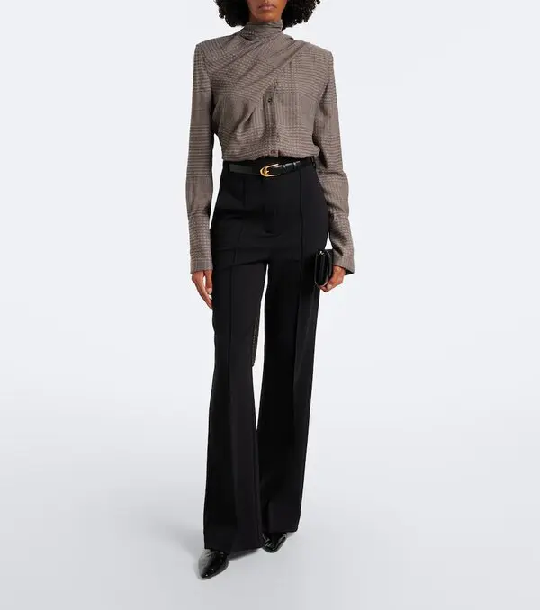 MUGLER Scarf-detail Blouse