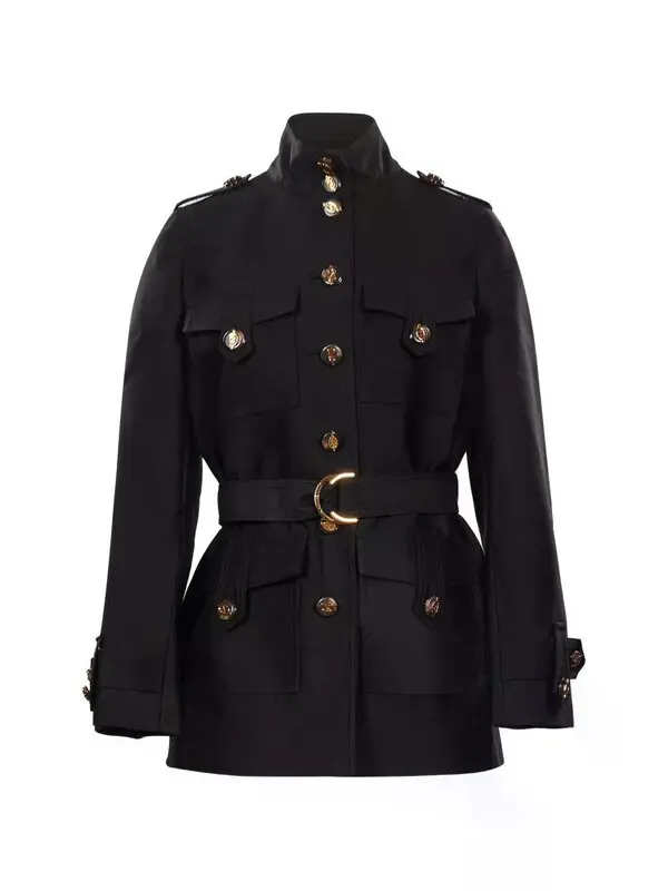 Zimmermann Valiant Belted Button-up Jacket - Black