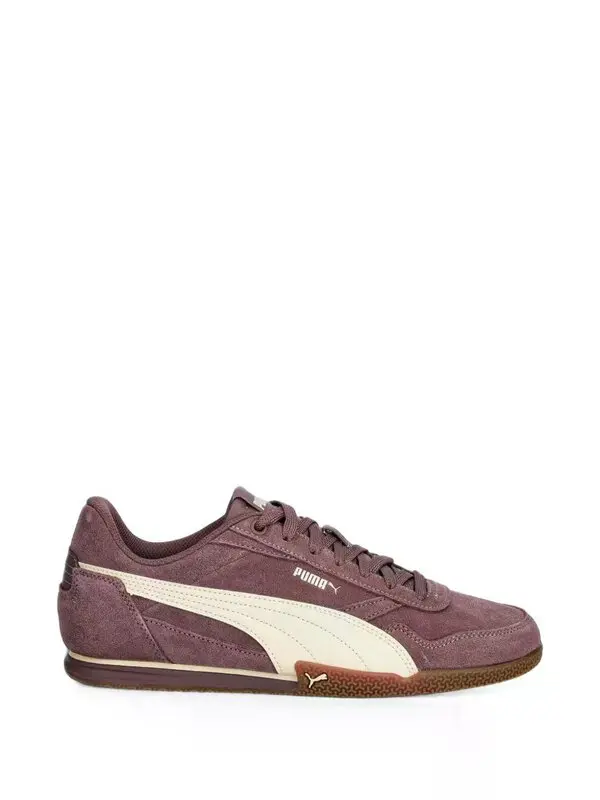 PUMA Bella Donna Logo-patch Calf Suede Sneakers - Black