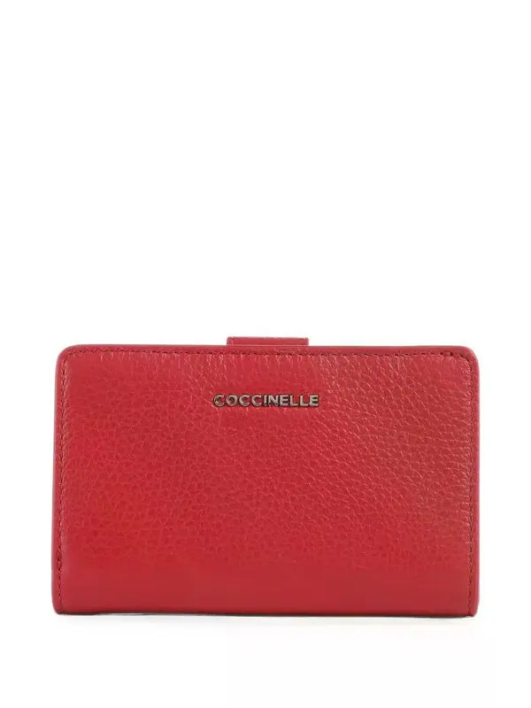 COCCINELLE Logo-plaque Bi-fold Wallet - Red