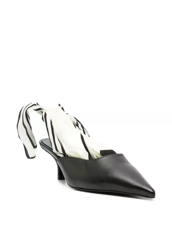 TOTEME Nappa Slingbacks With Scarf Detail - Black