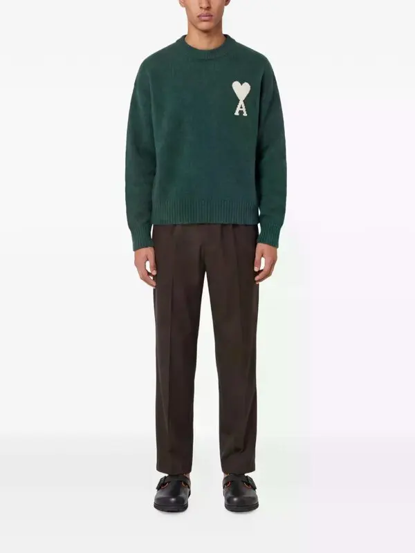 COSTUMEIN Elasticated Waistband Pressed-crease Trousers