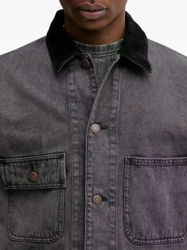 BEAMS Faded Corduroy-collar Jacket