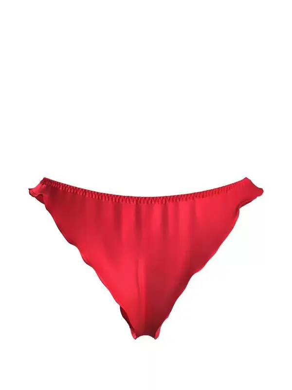 SCANDALE Dédicace Ruffled Satin Thong