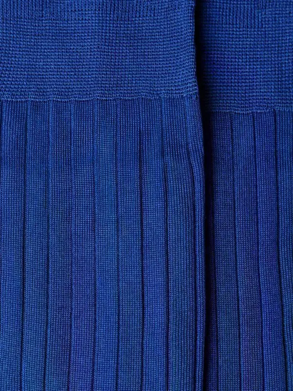 HACKETT LONDON Ribbed Knit Mercerised Finish Socks