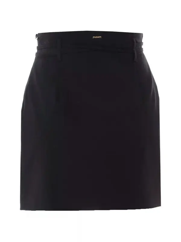 TWINSET Drawstring-waist Mini Skirt