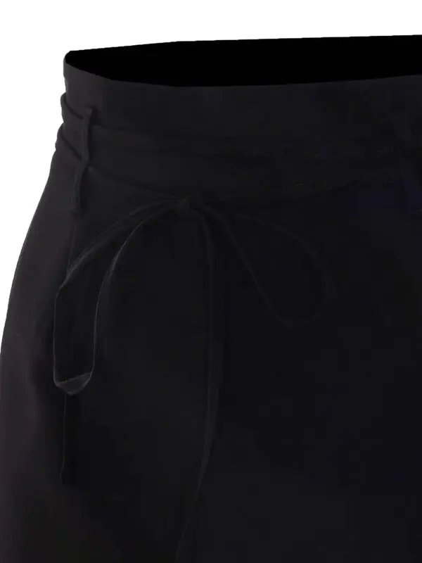 TWINSET Drawstring Waist Mini Skirt - Black